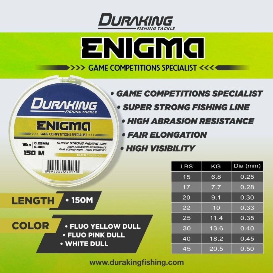 Senar Pancing Galatama Duraking ENIGMA DURA KING Strong Fishing Line ...