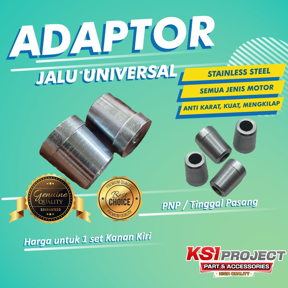 Adaptor Jalu Stang Motor Universal Stainless Steel Custom Model ...
