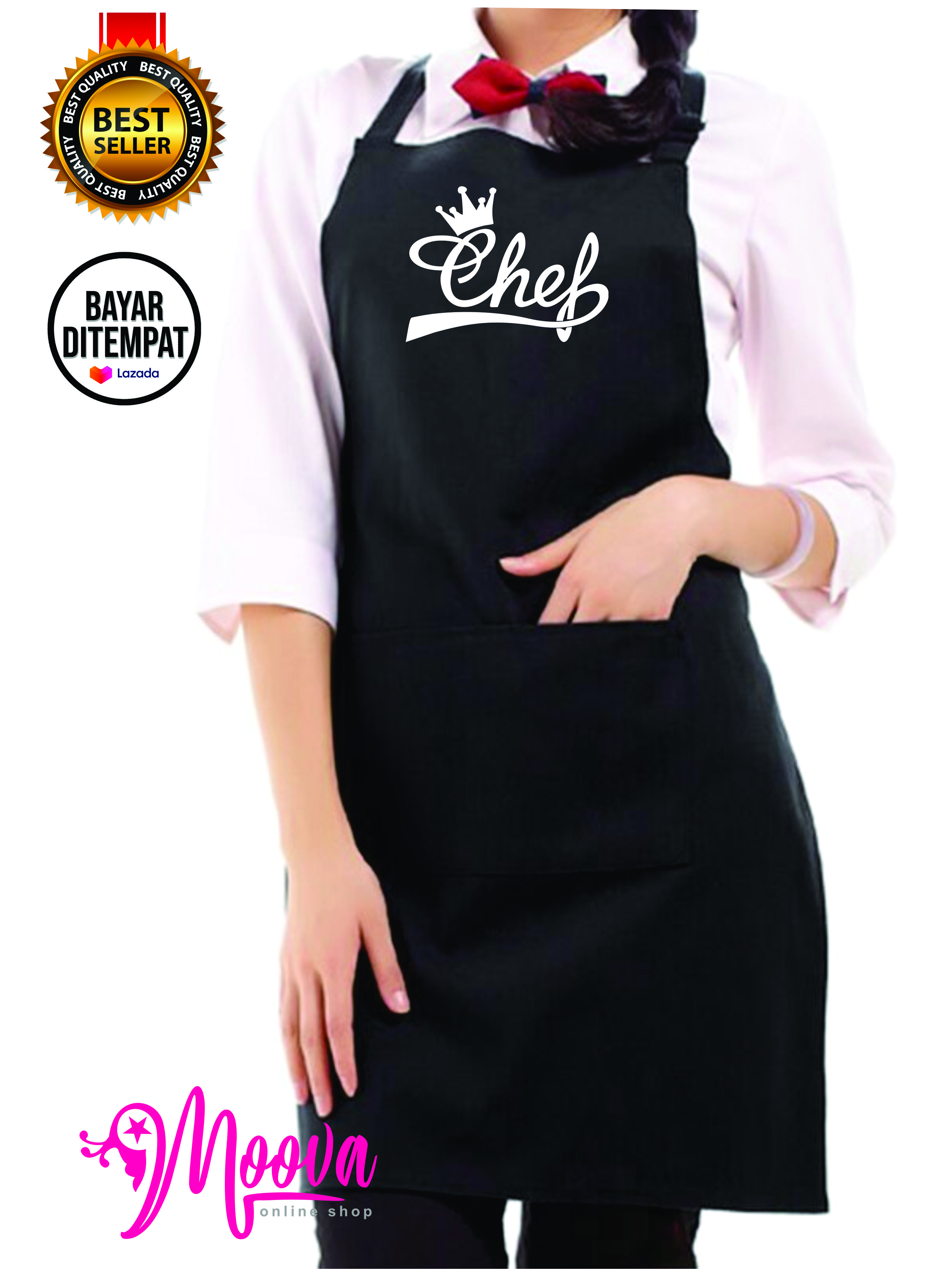 CELEMEK MASAK/APRON/CELEMEK RESTORAN/CELEMEK KOKI/MASAK/ CELEMEK MOTIF ...