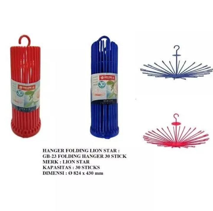Jemuran Bulat 30 Sticks Merek Lion Star Plastics / Jemuran folding ...