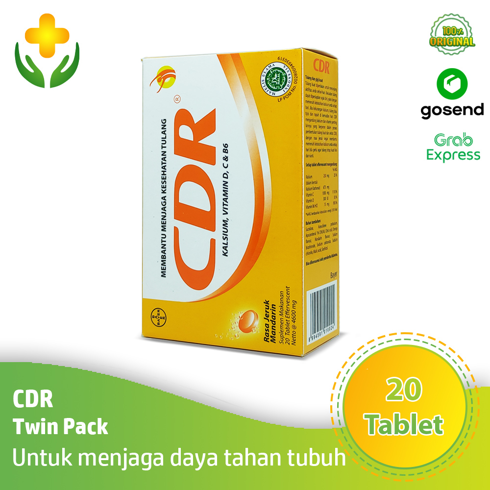 CDR Effervescent Twinpack Box 20 Tablet | Lazada Indonesia