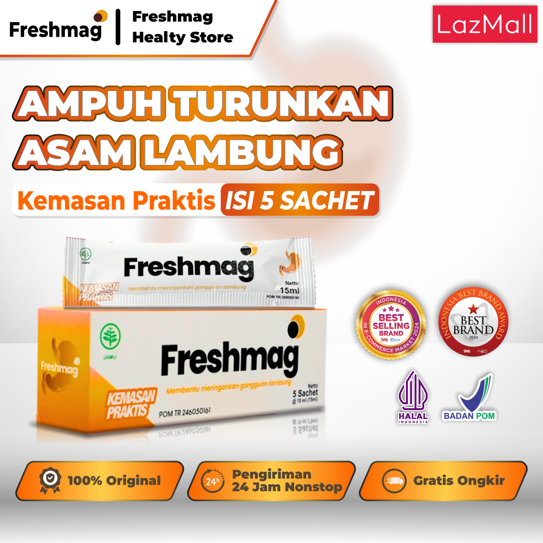Freshmag Sachet Kemasan Praktis Ampuh Turunkan Permasalahan Lambung dan ...