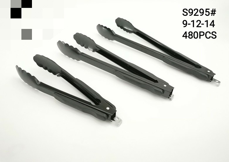 capitan food tongs hitam 35 cm - capitan panjang gorengan hitam kokoh ...