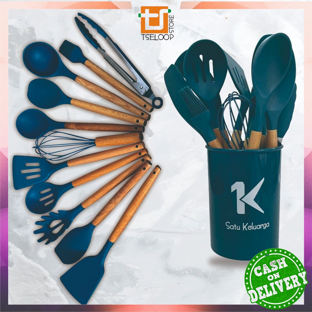 OFM-C274 Sutil Silicone Set 12IN1 Kitchen Utensil Set Sodet Spatula ...