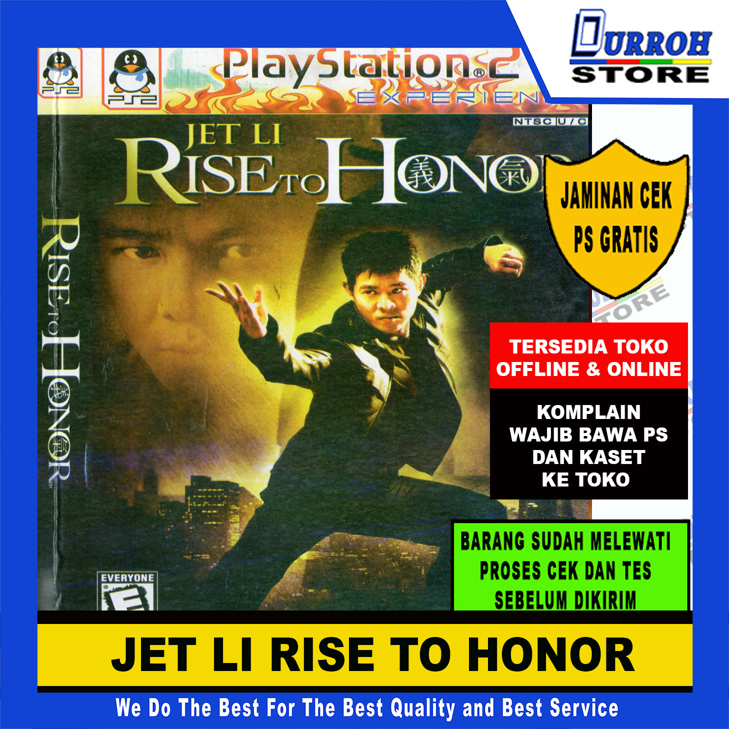 KASET GAME PS2 / PLAYSTATION 2 JET LI RISE TO HONOR | Lazada Indonesia