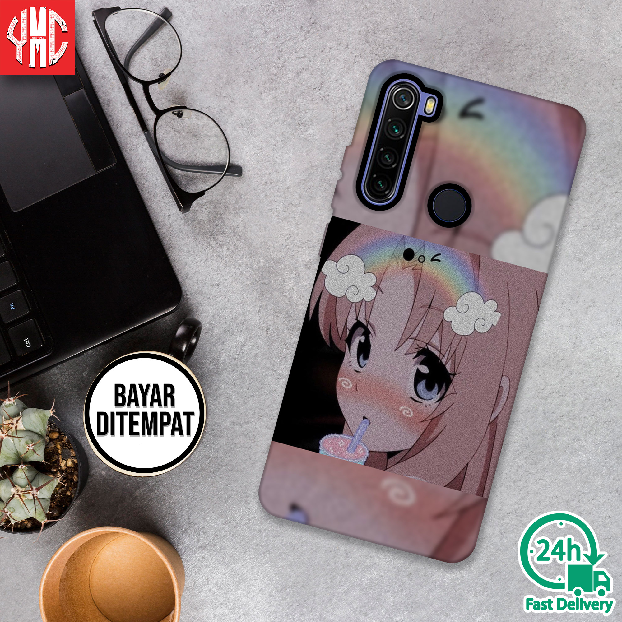 YMC Case Xiaomi Redmi Note 8 Fashion Case Anime, Aesthetic, Cute ...