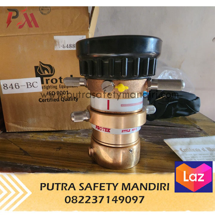 SELECTABLE GALLONAGE MONITOR NOZZLE 2.5 INCH PROTEK 846 BC BRASS STREAM ...