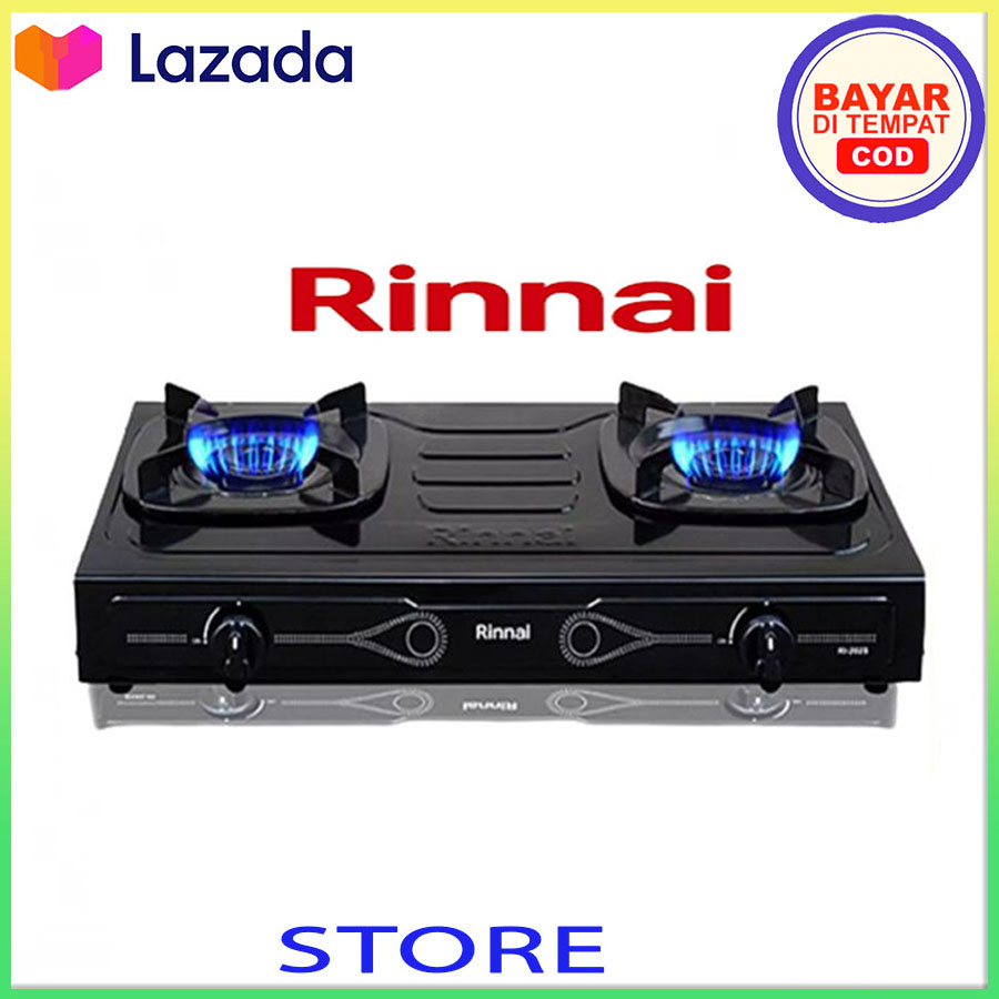 KOMPOR GAS RINNAI RINAI 2 TUNGKU RI 202S RI-202S RI-202 S | Lazada ...