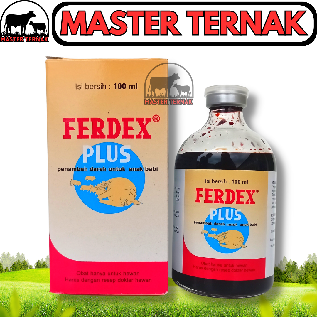 FERDEX PLUS 100 ml - Penambah Darah Anak Babi Zat Besi Hewan Ternak ...