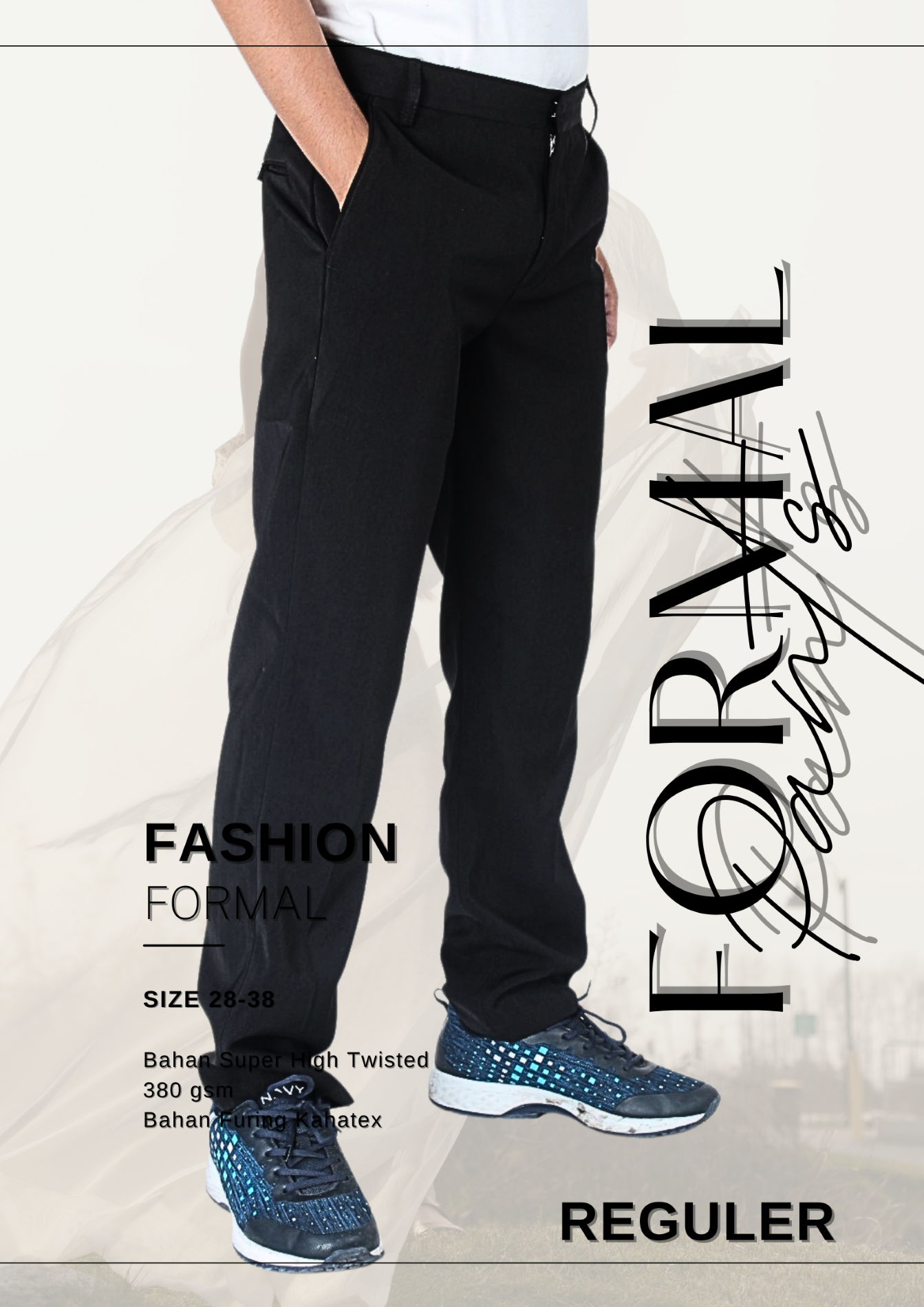 JAGOAN FASHION - Celana Formal Panjang Pria / Celana Bahan / Celana ...