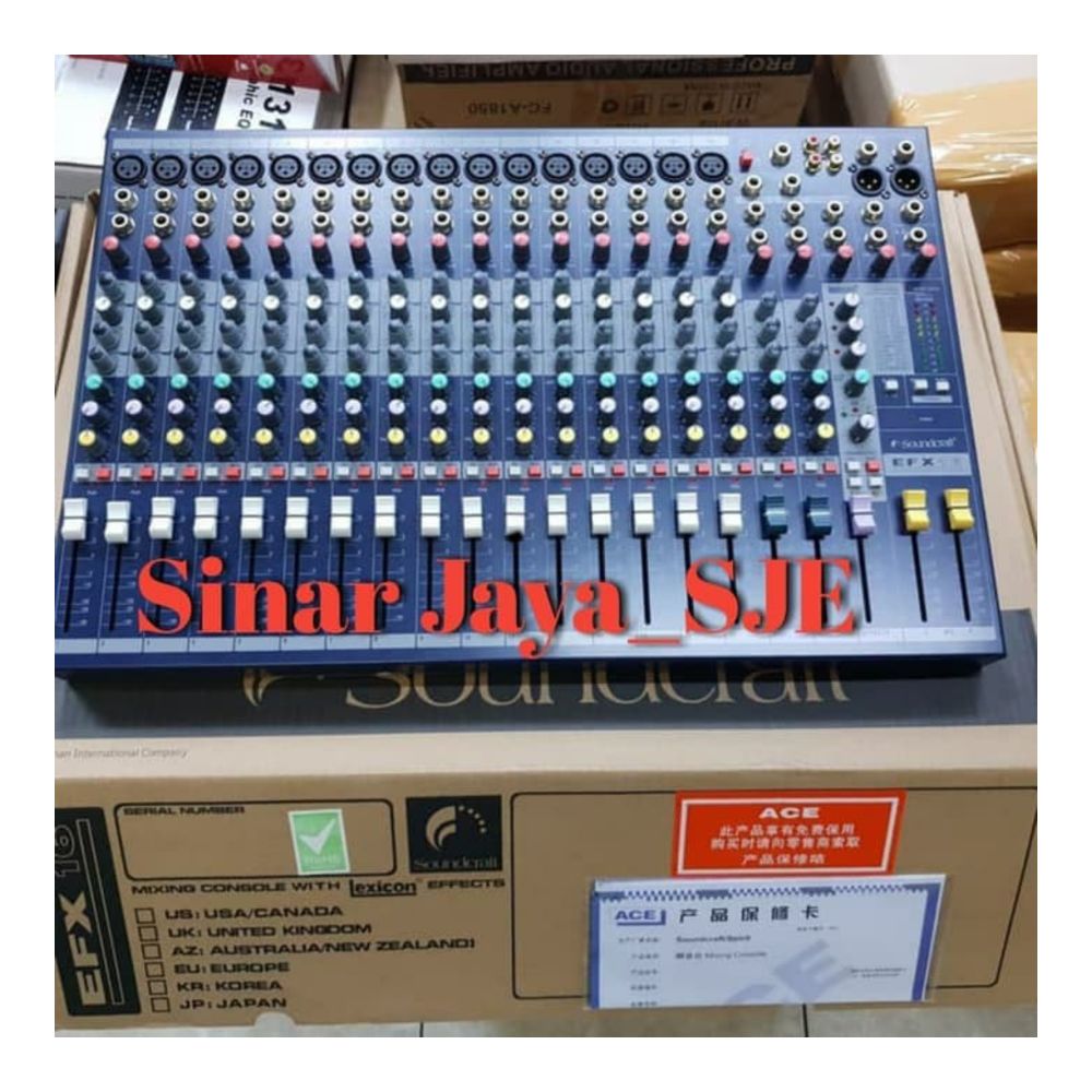 MIXER SOUNDCRAFT EFX 16 MIXER AUDIO SOUNDCRAFT 16 CHANNEL | Lazada ...