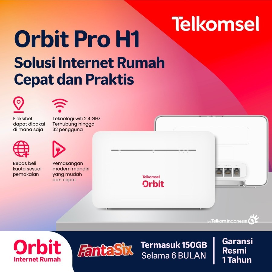 Telkomsel Orbit Pro H1 Router Huawei (Soeyalink B535) H-1 Mifi Modem WiFi 4G | Lazada Indonesia