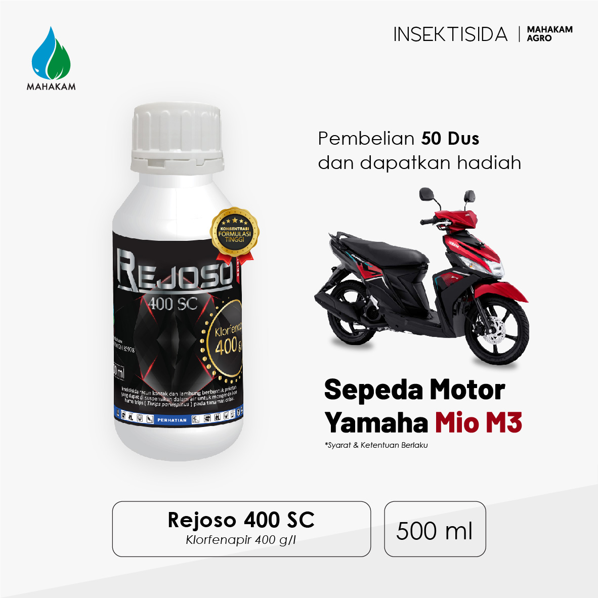 Mahakam Rejoso 400 SC 500 ml Insektisida Pestisida Pembasmi Hama ...