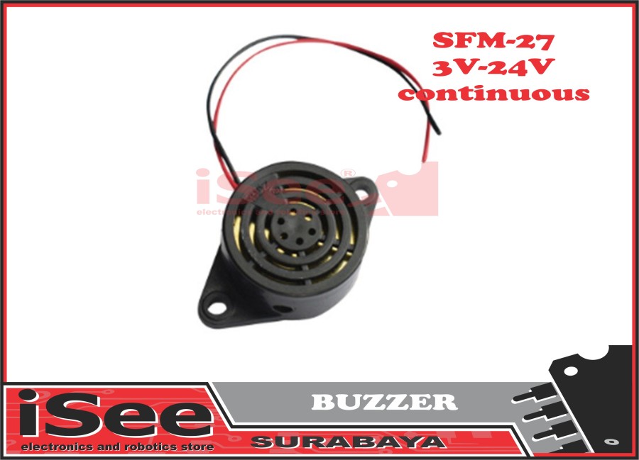 SFM-27-W piezo electric piezoelectric buzzer black hitam | Lazada Indonesia