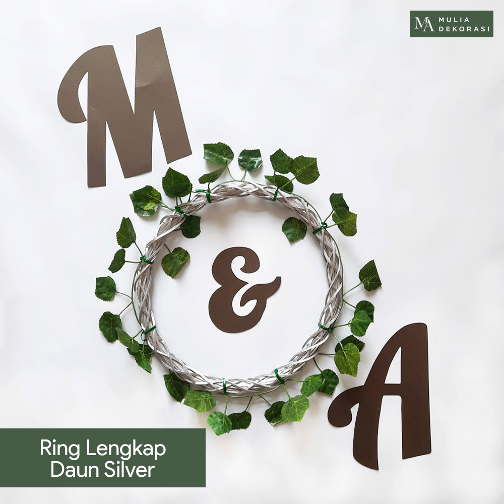 Lingkaran Rotan Dekorasi Ring Rotan Silver Gold Backdrop Custom Lengkap ...