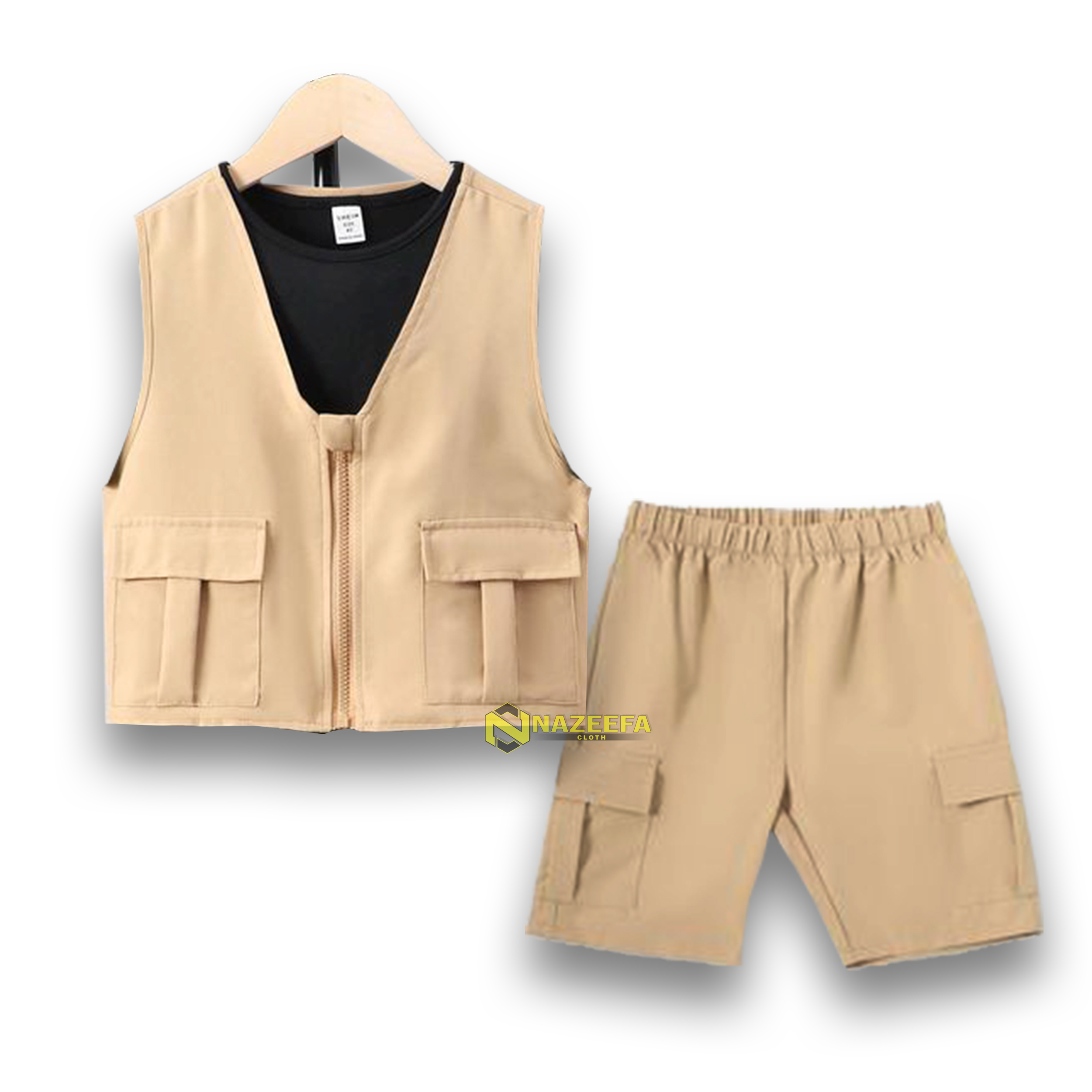 NC - Rompi Cargo Anak / Vest Two Pocket / Rompi Anak Laki-laki / Rompi ...