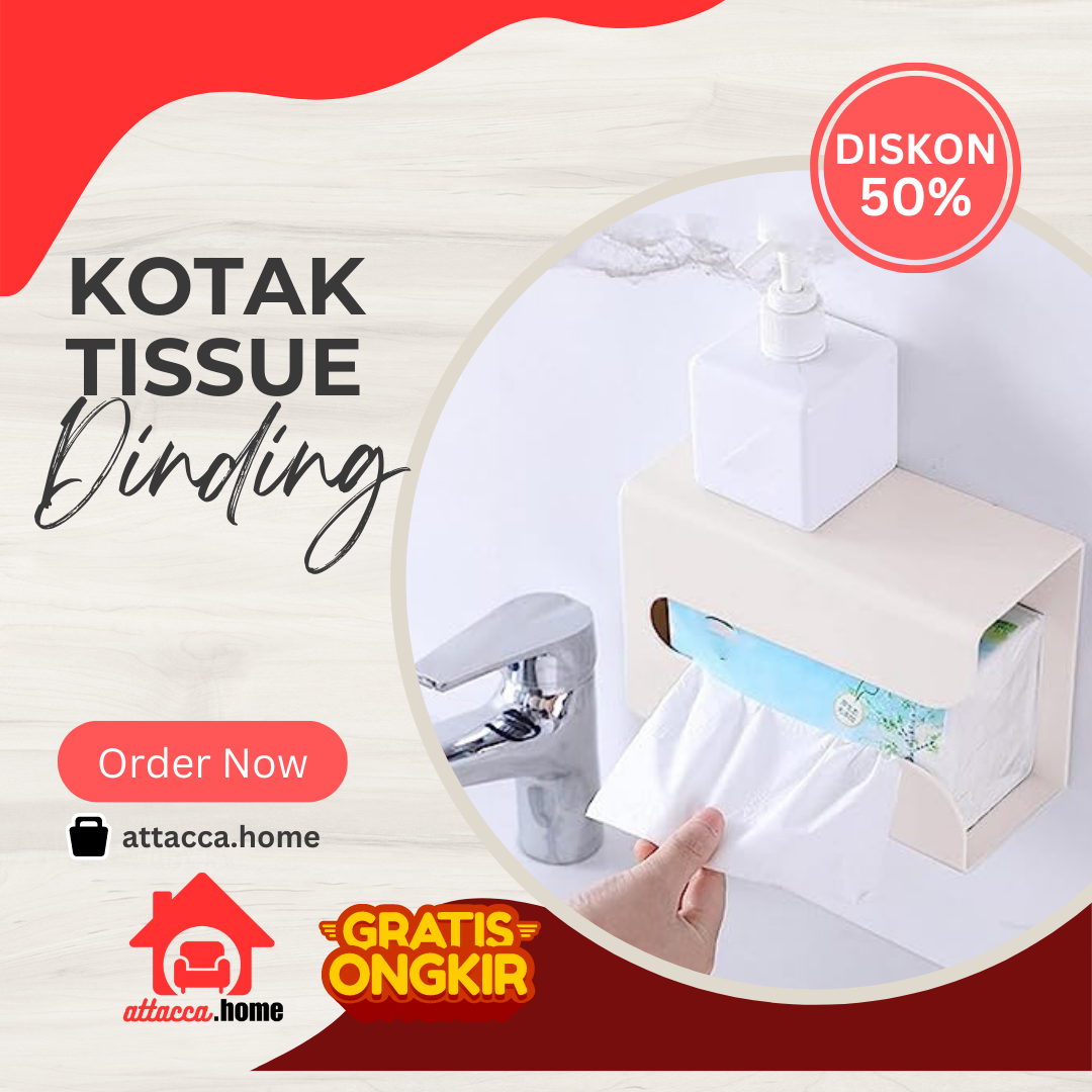 Tempat Tissue Tempel Dinding Box Dispenser Tisu Unik Murah Kotak ...