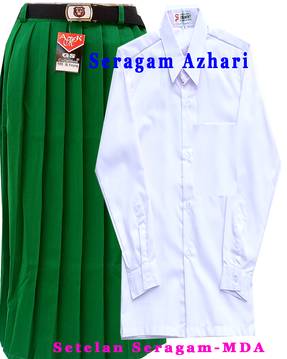 Setelan Seragam Sekolah Sd Madrasah Mi Mda Perempuan Hijau Putih Seragam Sekolah Mda Hijau Putih