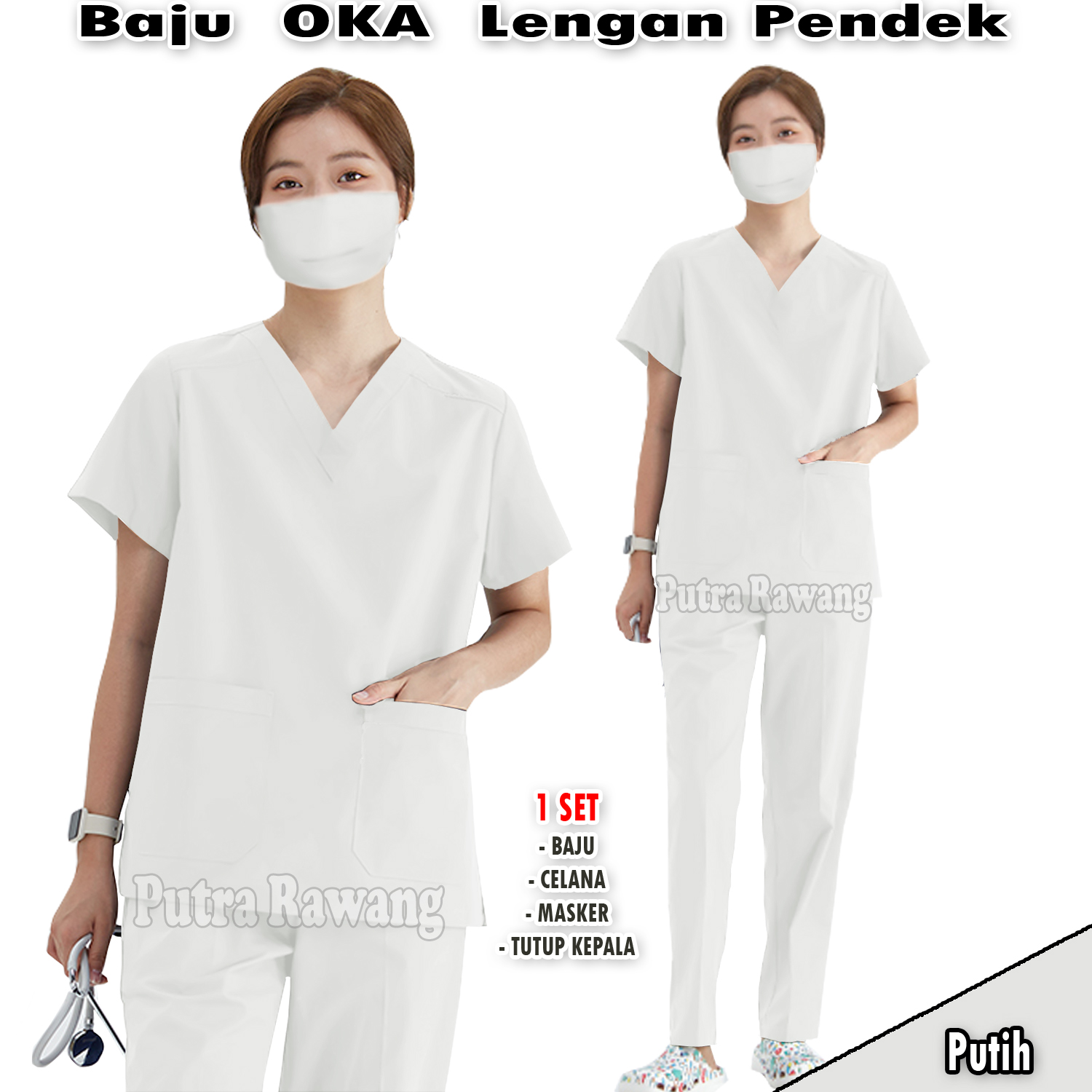 Baju Seragam OK / Baju Jaga Dokter / Perawat Bidan / Scrub Medis ...