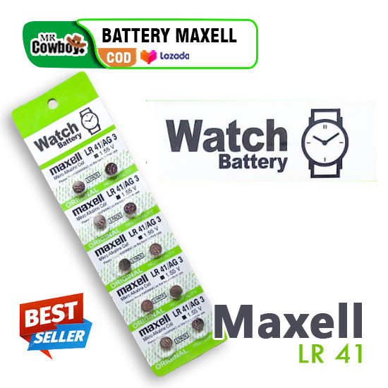 Baterai Jam Tangan LR41/AG3 - Batrai Termometer 1.55V - 1 Lembar Isi 10 PCS | Lazada Indonesia