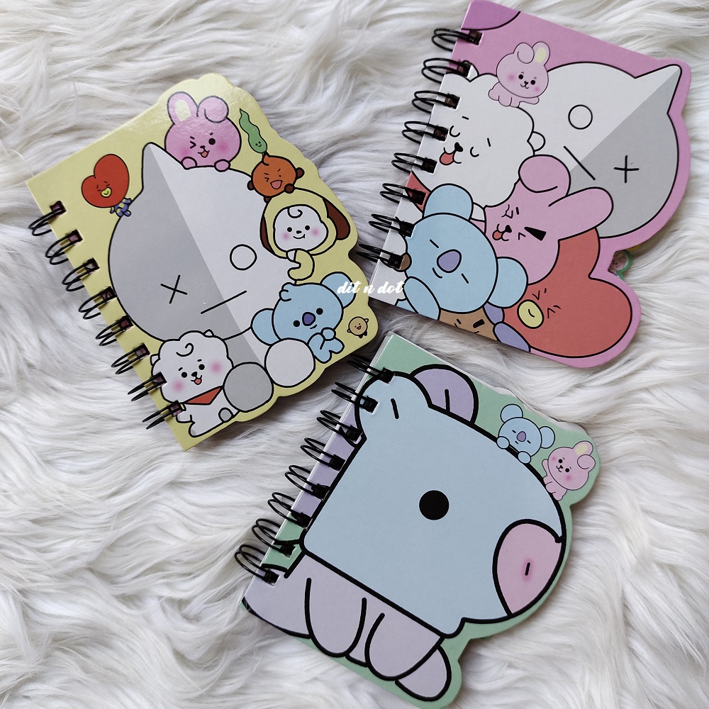 Buku Memo BTS BT21 Note Book BTS BT21 Kpop Korea Notes Ring BTS ...