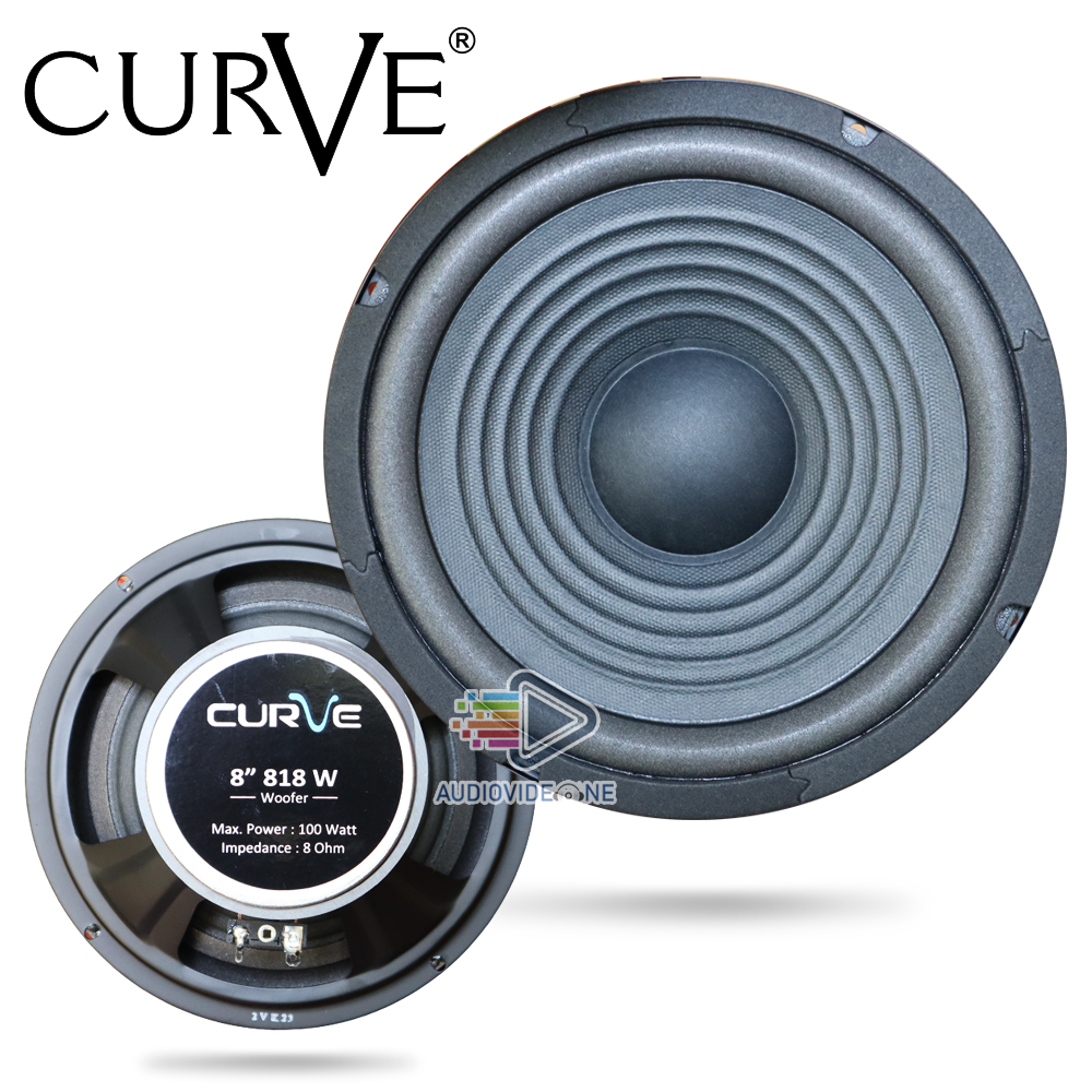 Speaker Curve 8 Inch 818W Komponen Spiker Woofer Power Max 100 Watt ...