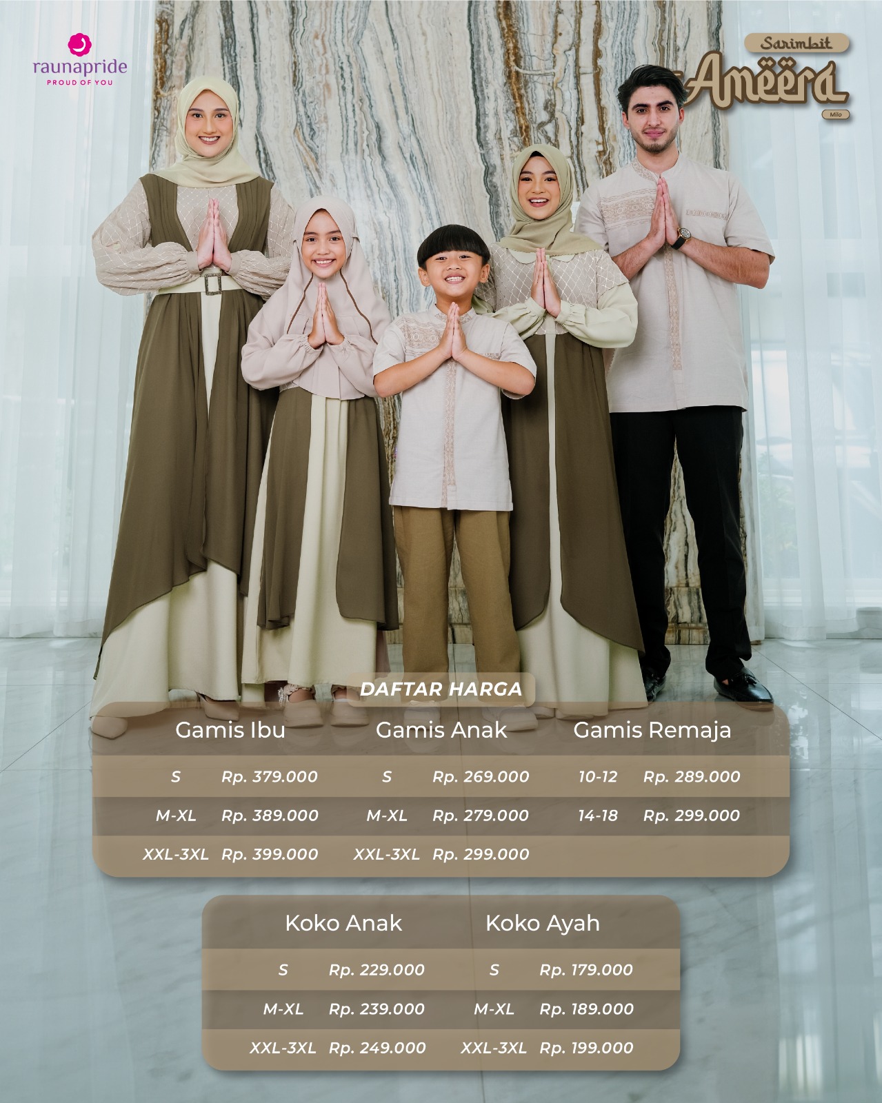 AMEERA MILO BY RAUNA SARIMBIT KELUARGA TERBARU 2024 | Lazada Indonesia AMEERA MILO BY RAUNA SARIMBIT KELUARGA TERBARU 2024 | Lazada Indonesia