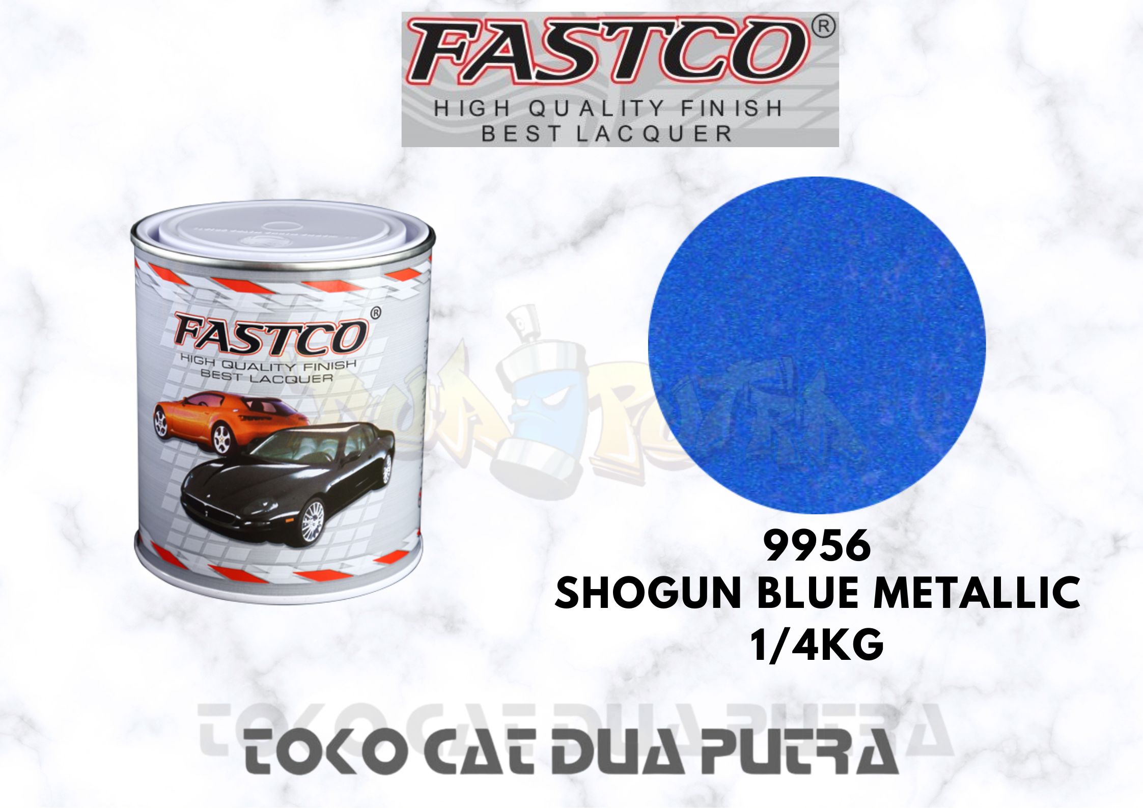 Cat Duco Fastco 1/4Kg 9956 Shogun Blue Metallic | Lazada Indonesia