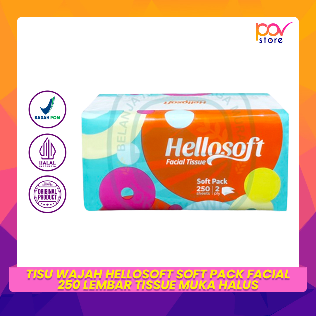 Tisu Wajah Hellosoft Soft Pack Facial 250 Lembar Tissue Muka HalusPOV ...