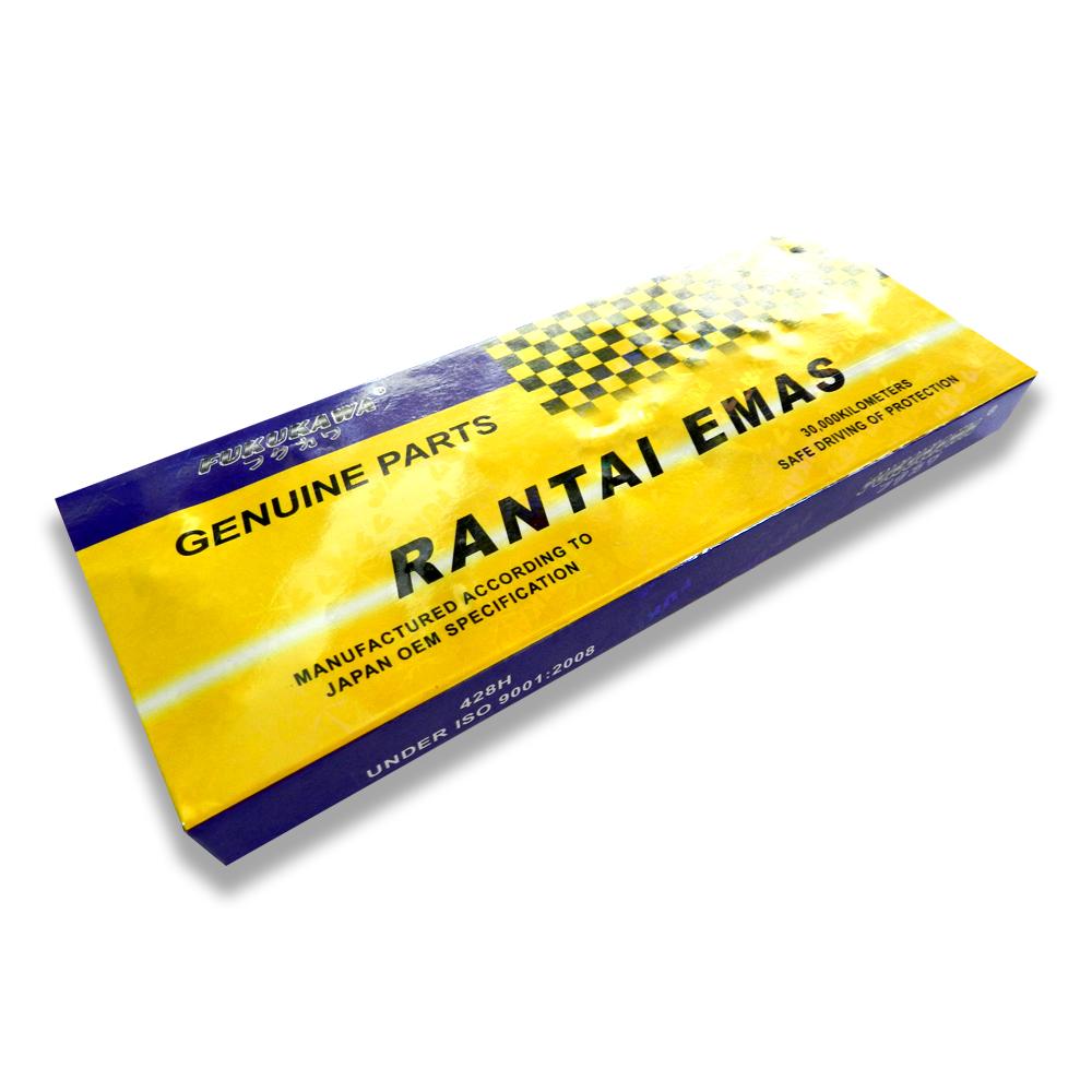 Rantai Motor Fukukawa 428H - 130L Rantai Motor Emas Copper Atau Chain ...