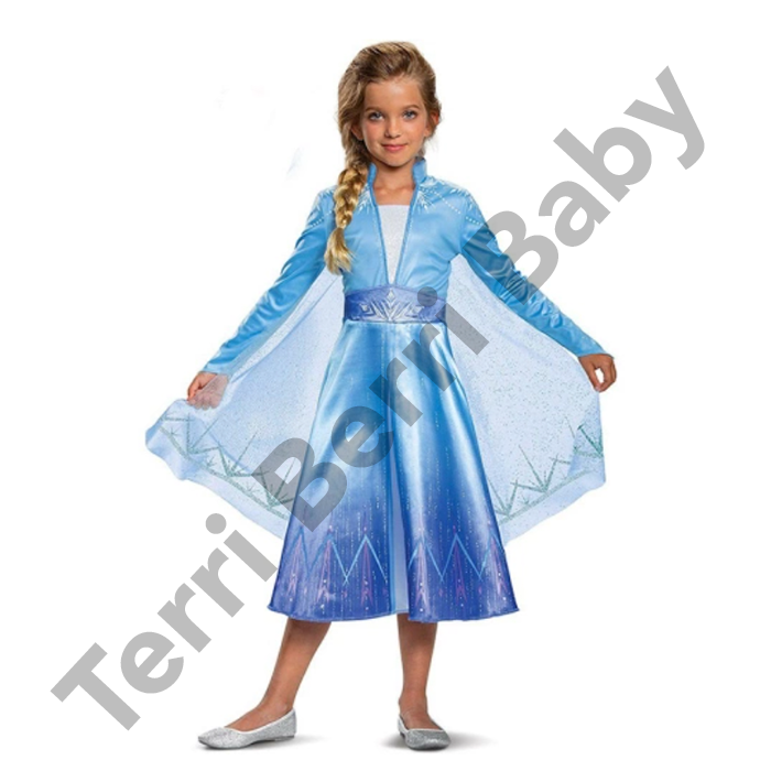 Kostum cosplay dress princess elsa anak frozen dress gaun elsa anak ...