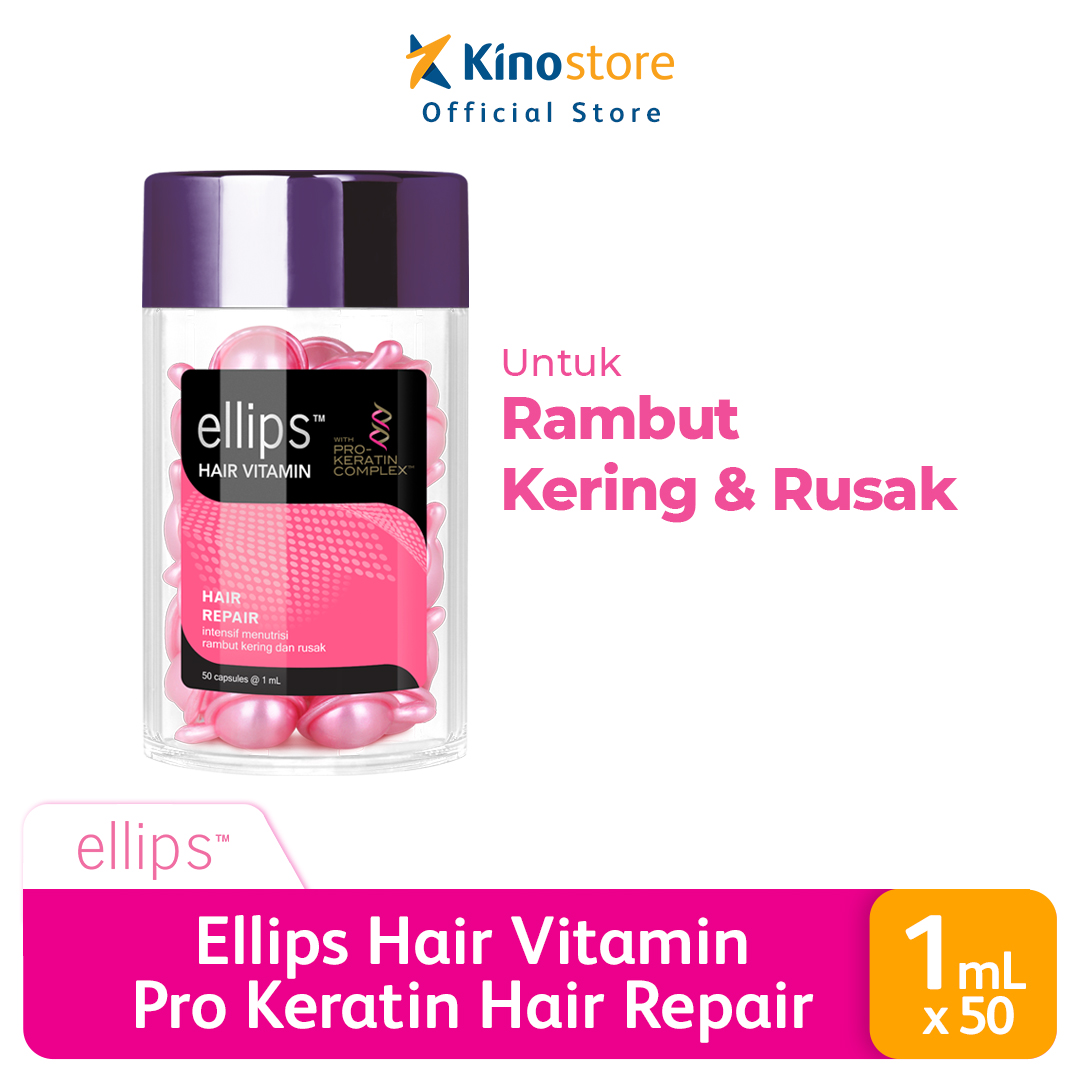 Ellips Hair Vitamin Pro Keratin Hair Repair Jar 50 Butir | Lazada Indonesia