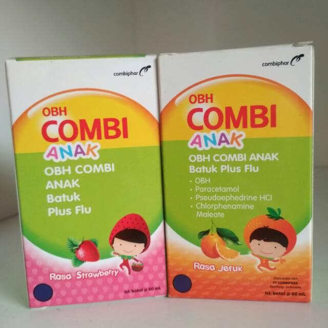 OBH COMBI ANAK UNTUK MEREDAKAN BATUK DAN FLU ISI 60ML( RASA STRAWBERRY ...
