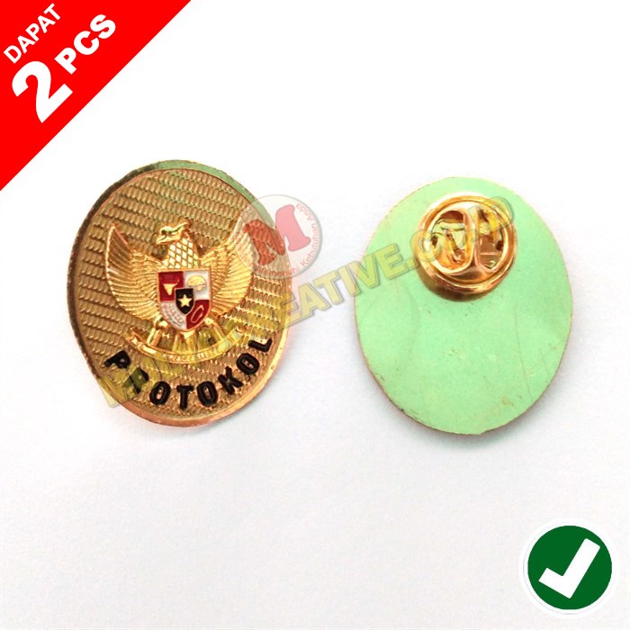 Pin Protokol Lambang Garuda Indonesia Bentuk Oval / 2pcs | Lazada Indonesia