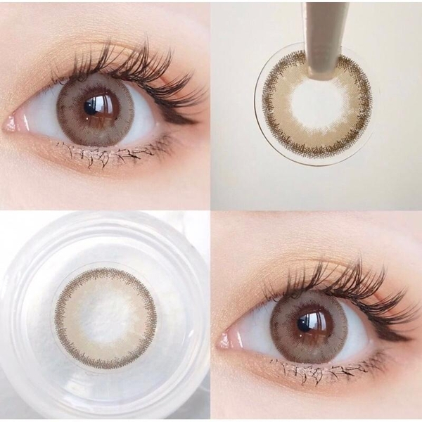 J36 Softlens Coklat Korea Look Premium 14.5 MM Mata Barbie Normal Minus ...