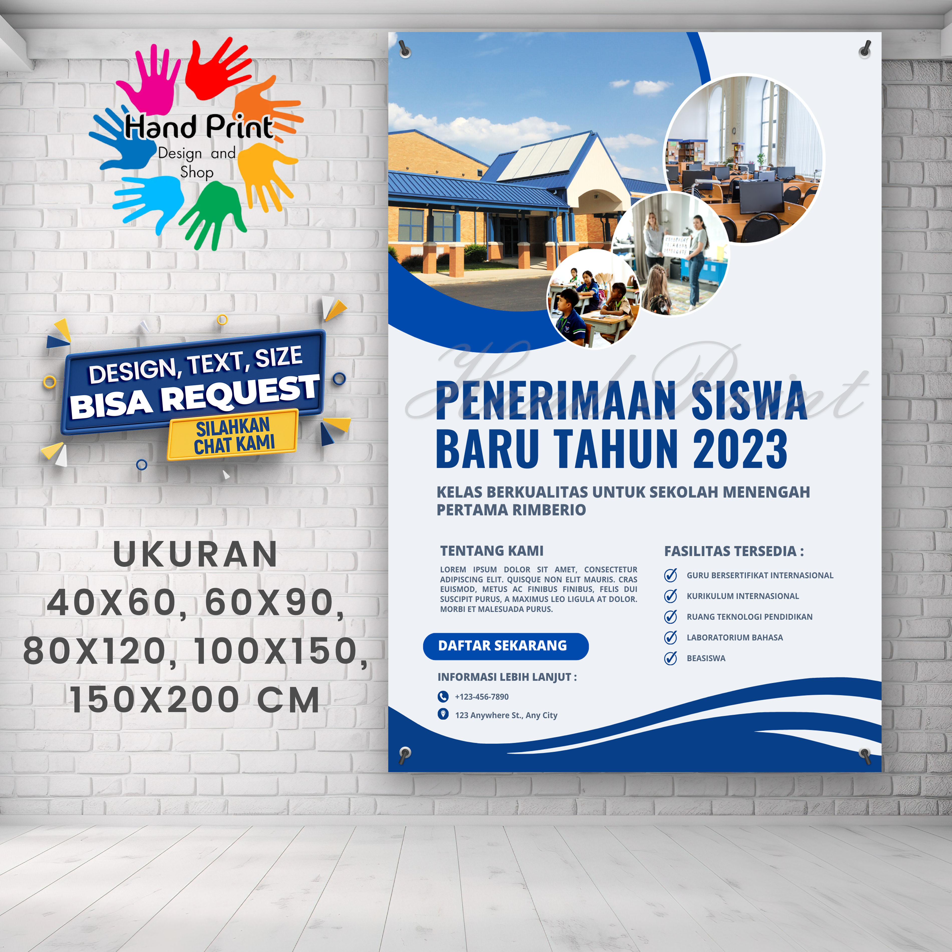 Spanduk Banner MMT PPDB Penerimaan Peserta Didik Baru Sekolah ...