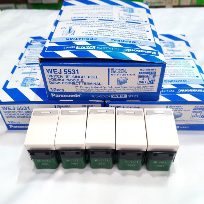 MATA SAKLAR PANASONIC WEJ 5531 WEJ5531 1 ARAH WIDE SERIES MODEL BARU ...