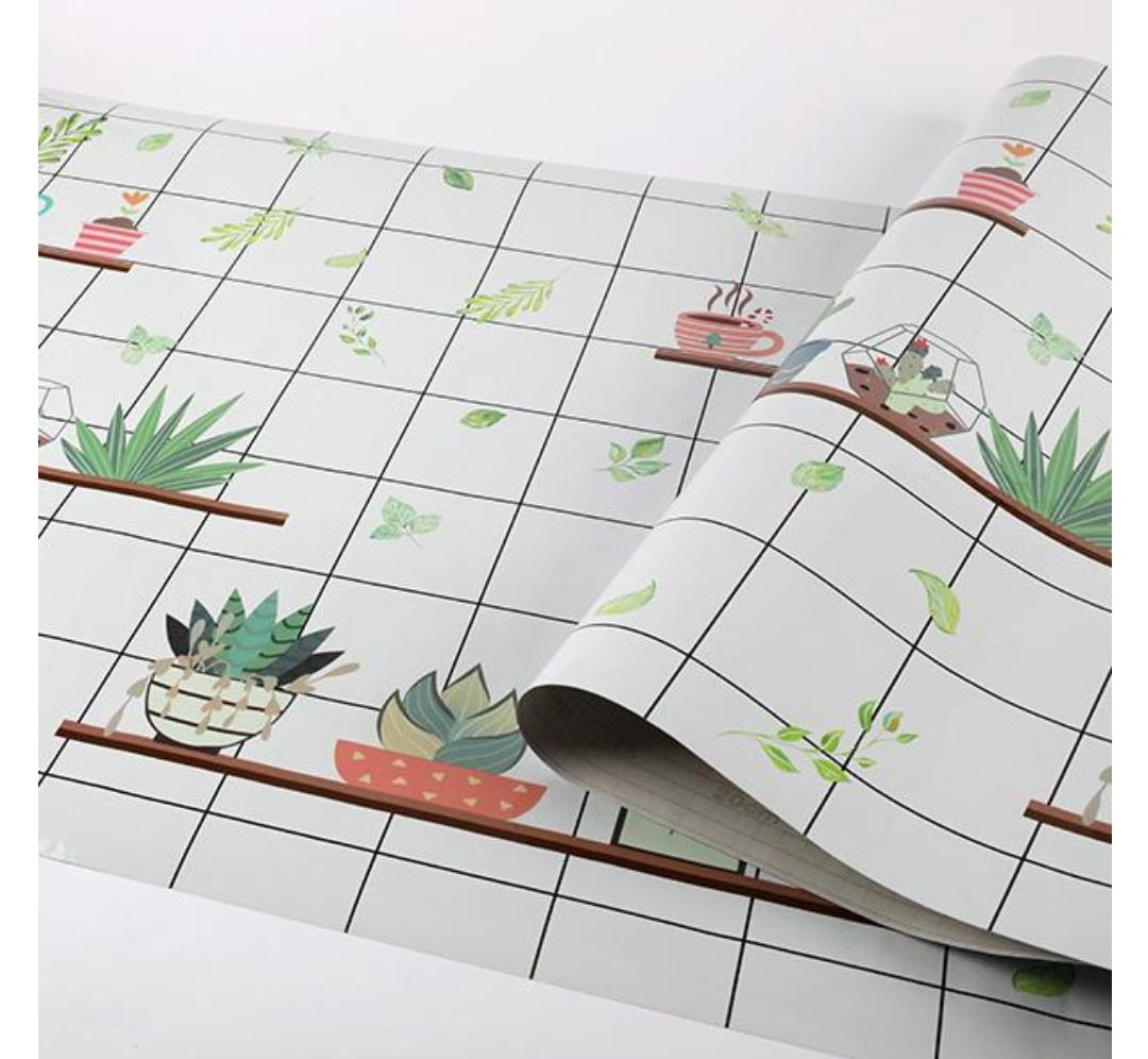 Stickers Kitchen Wallpaper Sticker Dapur Aluminium Foil Anti Minya ...