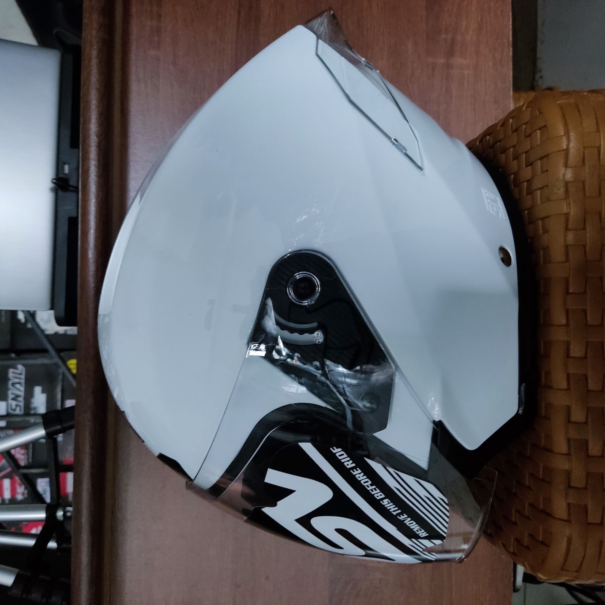 HELM RSV WINDTAIL SOLID WHITE HALF FACE RSV WINDTAIL | Lazada Indonesia