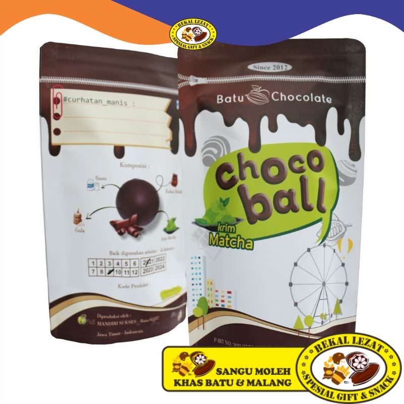 CHOCOBALL MATCHA / GREEN TEA SNACK KEKINIAN COKLAT ENAK OLEH OLEH KHAS MALANG BATU | Lazada ...