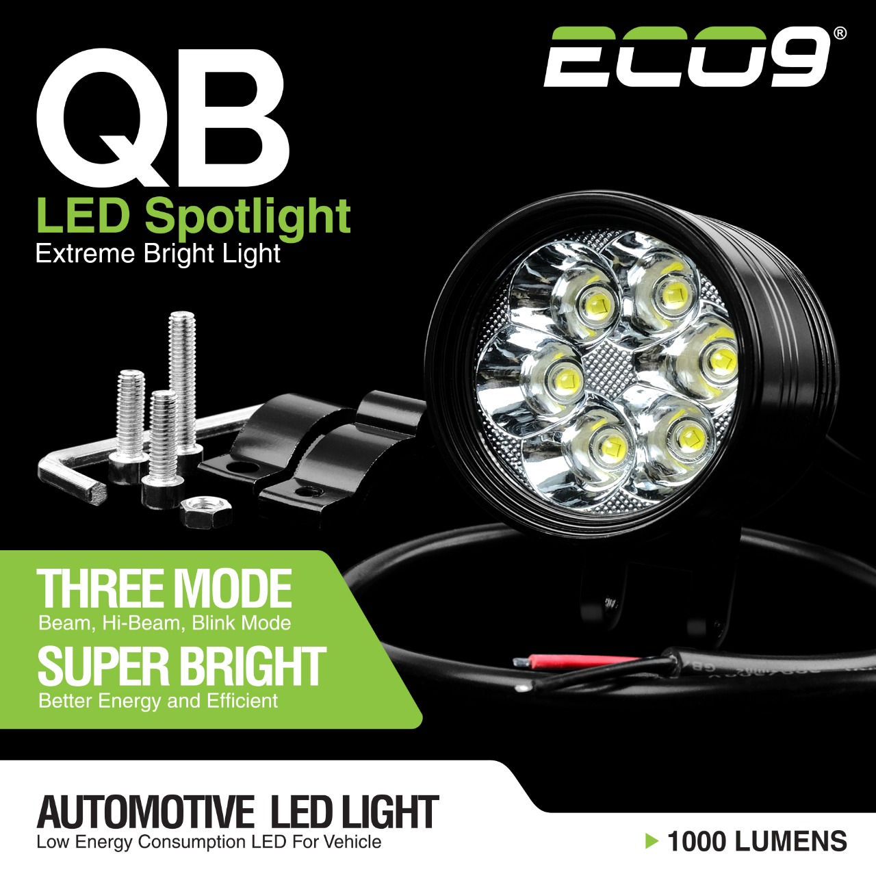 Lampu Sorot LED CREE 6 Mata QB Hight Power Shooting Light Dual Vertical ...