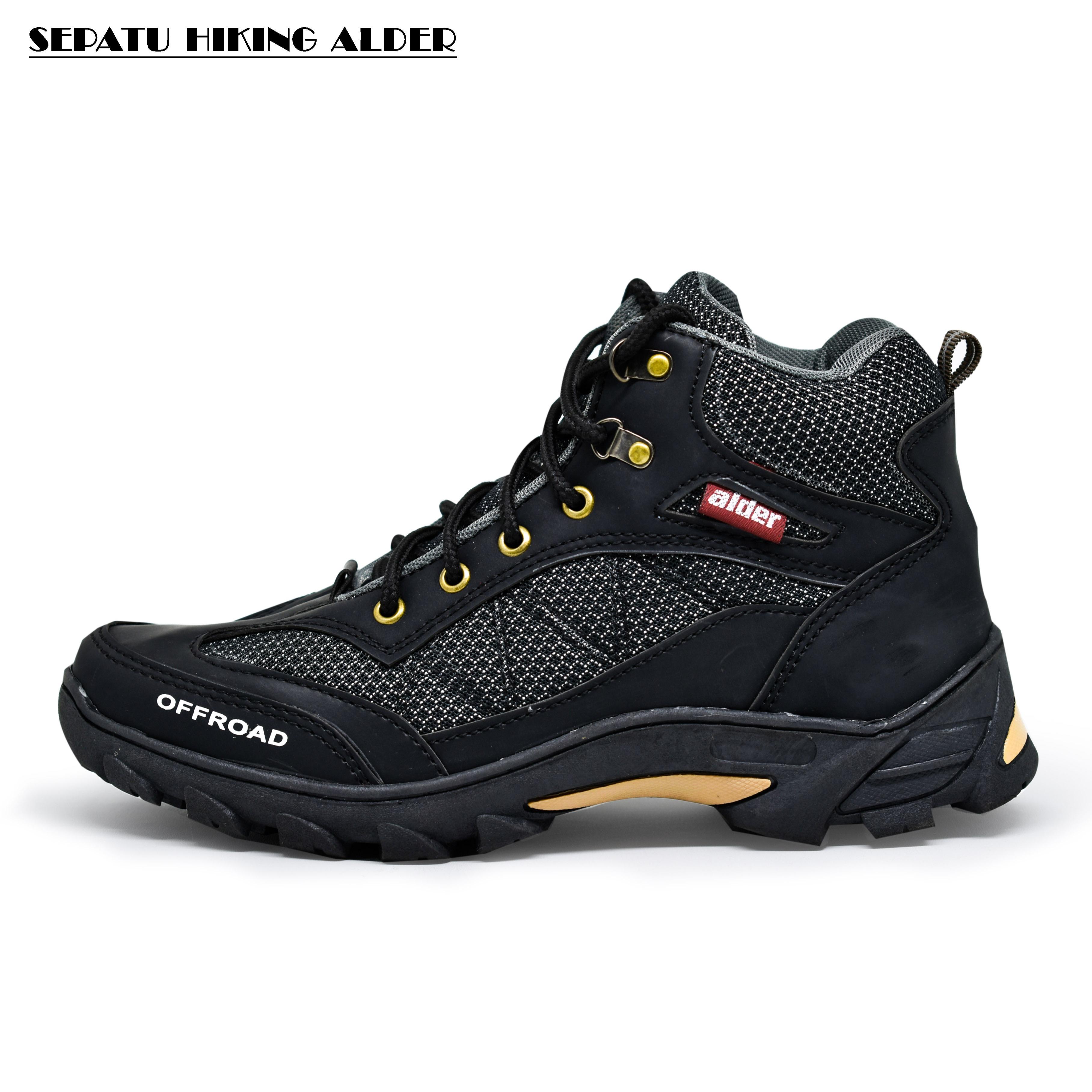 SEPATU GUNUNG PRIA BOOTS ALDER MODEL OFFROAD HIKKING TOURING | Lazada ...