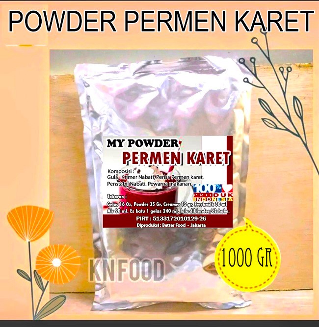 Powder PERMEN KARET 1 KG / Bubuk minuman PERMEN KARET 1000 gr | Lazada ...