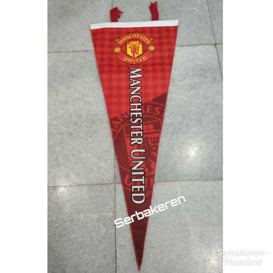 Bendera Banner Segitiga Manchester United MU club bola gantungan ...