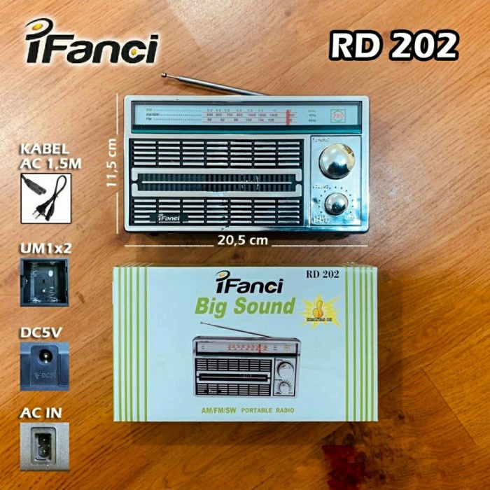 Radio Jadul Jaman Dulu Internasional International F-4250 Portable AC ...