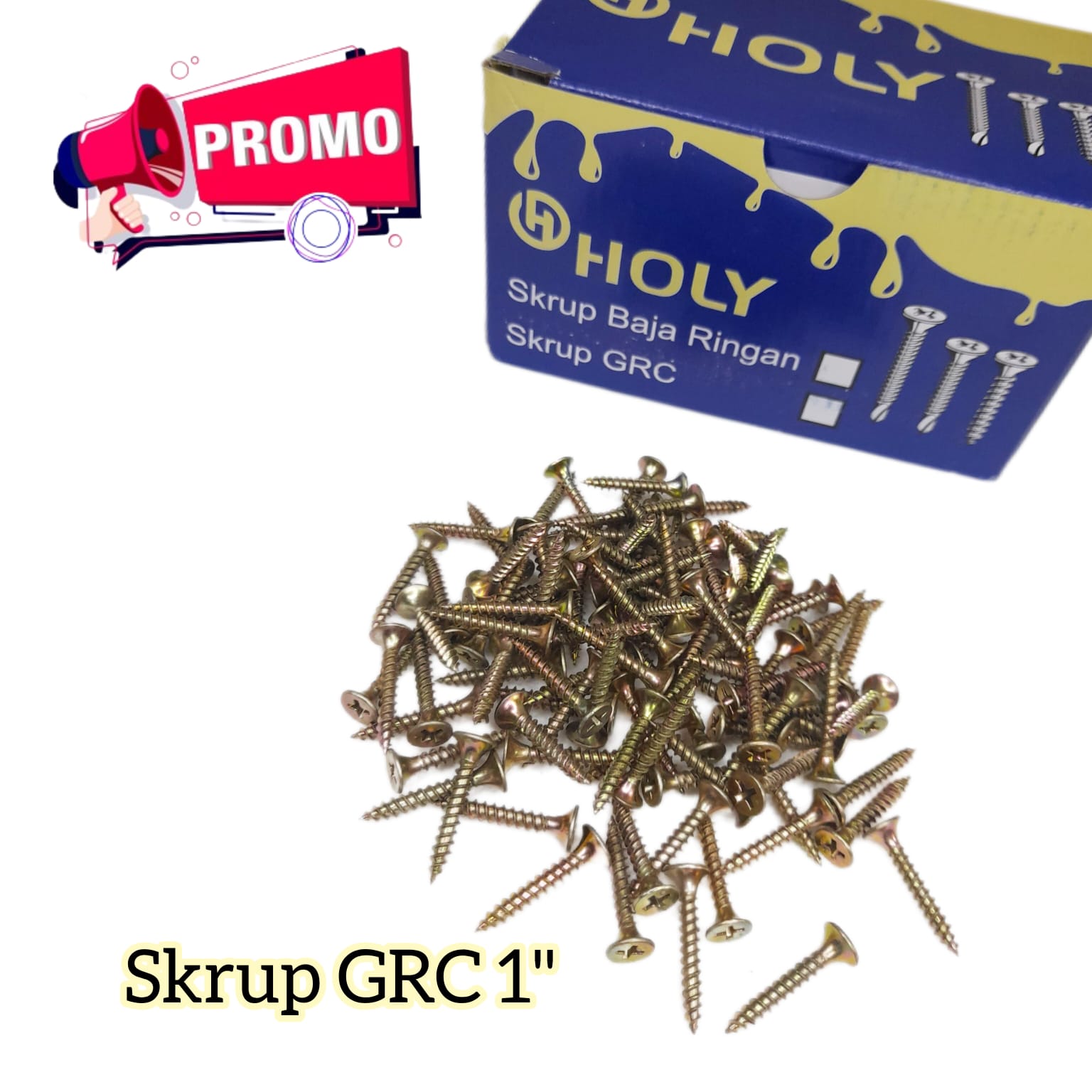 Skrup Grc 1" inch Sekrup Kalsiboard Sekrup Kalsi Papan Semen Screws ...