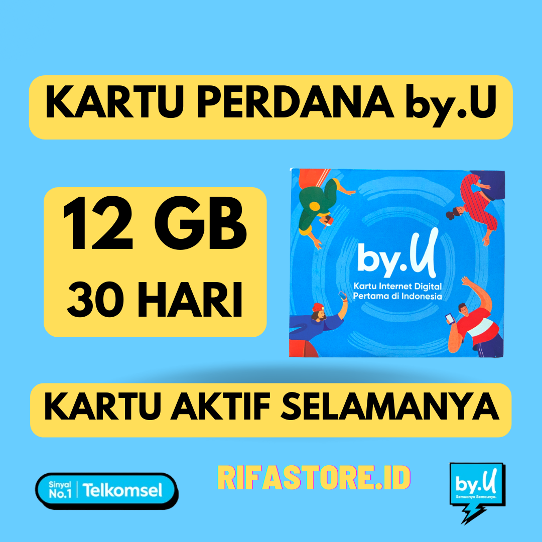Promo Kartu Perdana byU by.U Kuota 12 GB 30 HARI | Lazada Indonesia