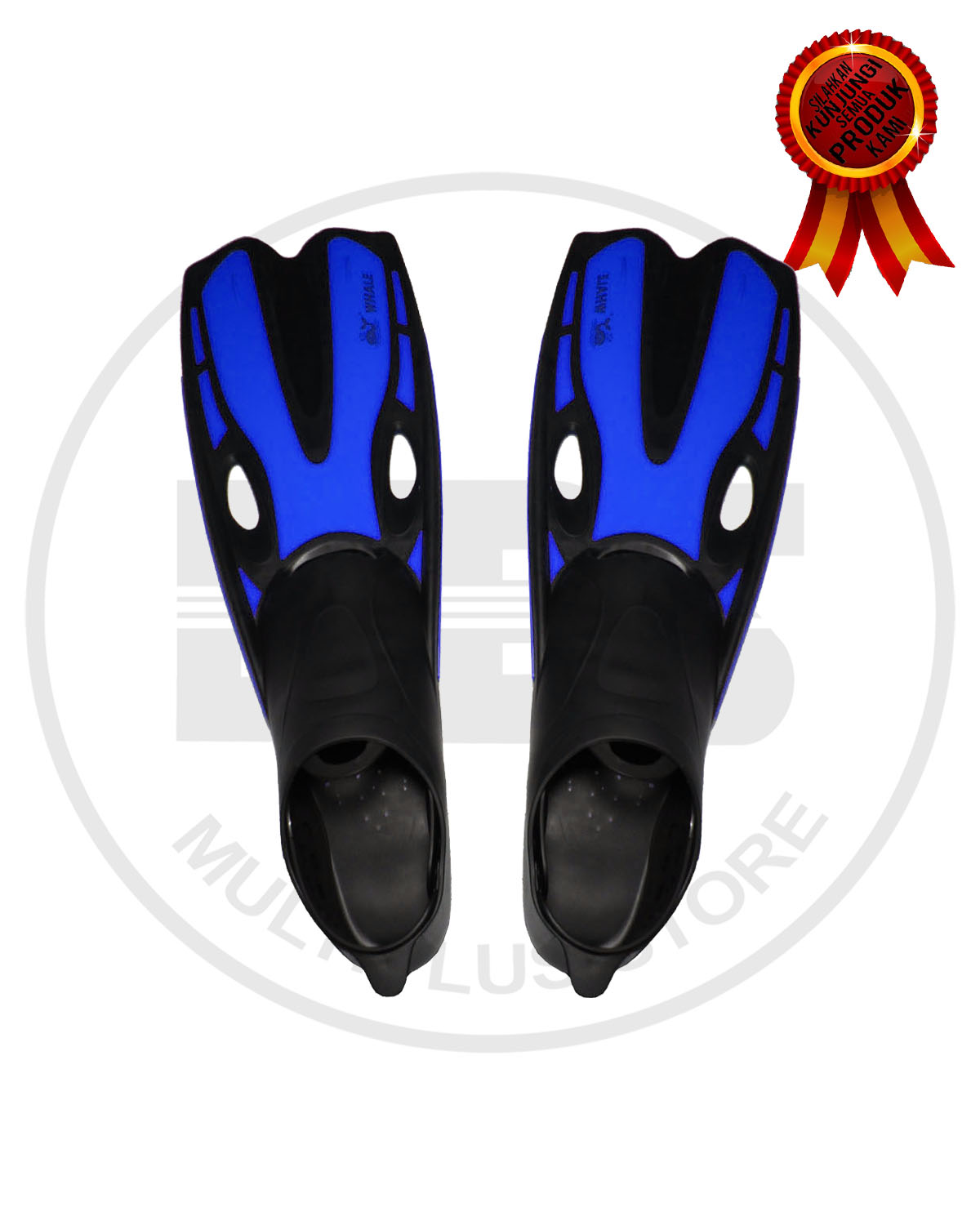 Sepatu Katak Fins Diving Whale Kualitas Bahan Karet Lembut dan Elastic ...