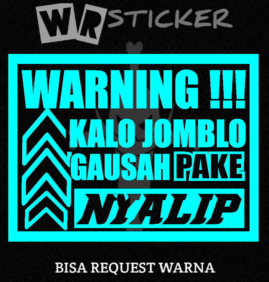STICKER KATA KATA WARNING MOBIL,TRUK,L300 CUTTING STICKER | Lazada ...
