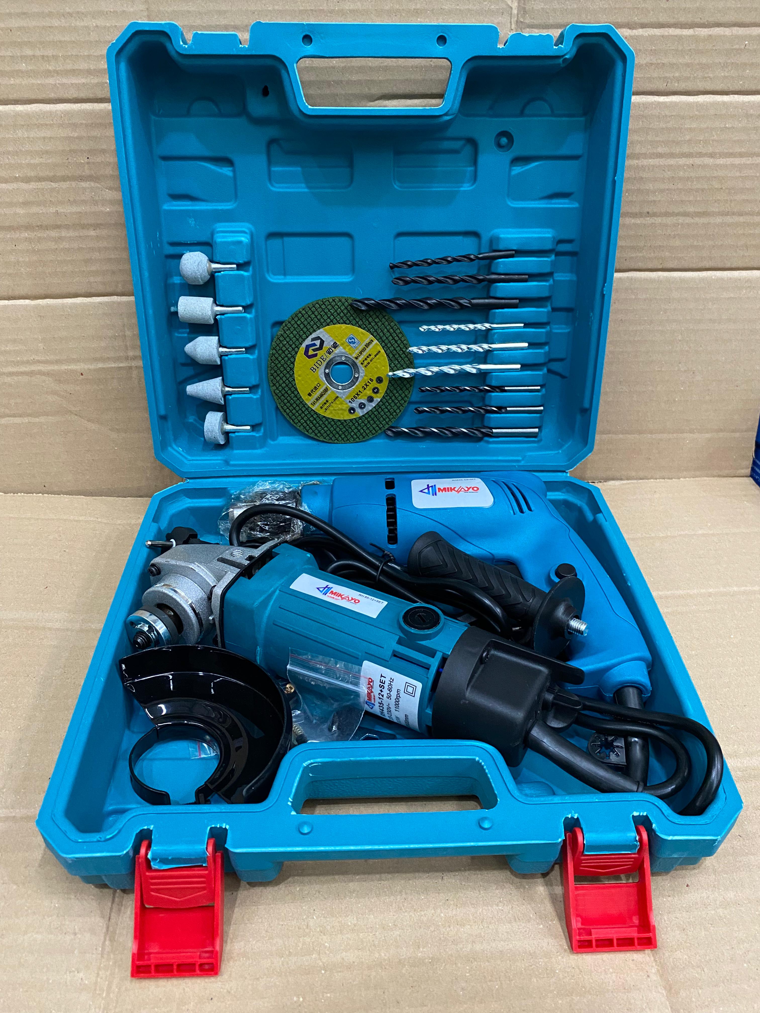 BISA COD!!!MIKAYO MESIN BOR GRINDA SET KOPER Bor Tangan YUKIDO Bor ...